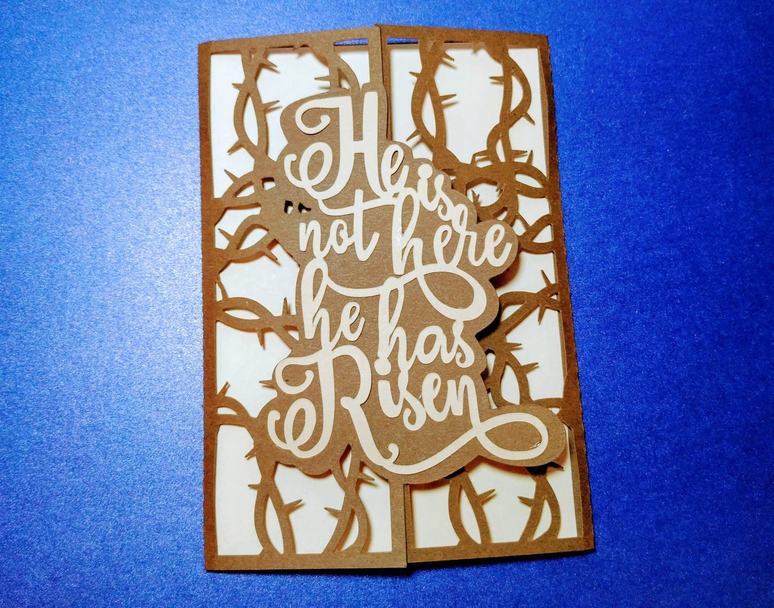 SVG Template Cricut Cross EASTER Gate Fold Card Layers and Envelope He ...