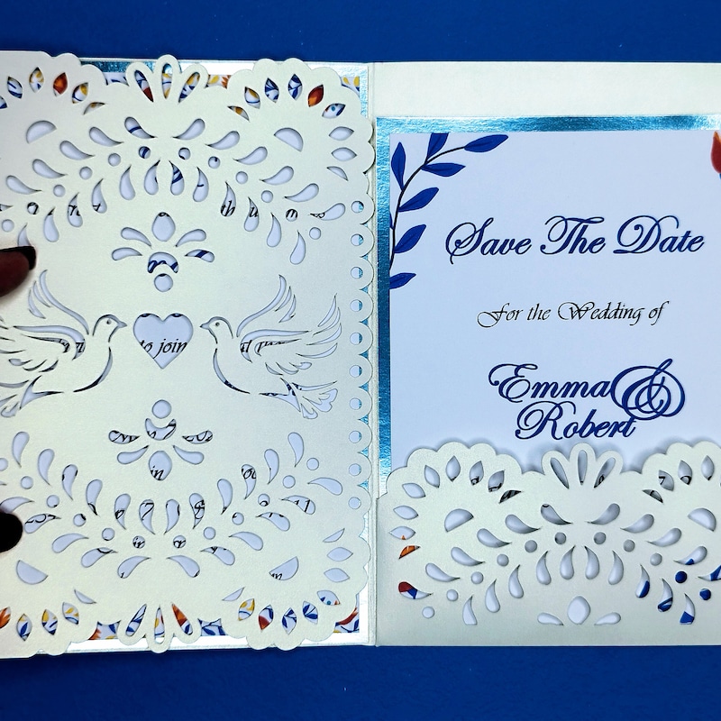 Wedding Invitations Folk - Etsy