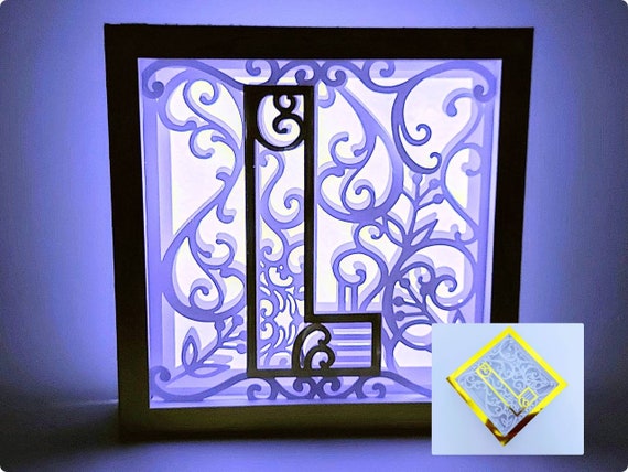 Letter L Shadow Box 3D Alphabet SVG Cut Files Cricut Letters | Etsy