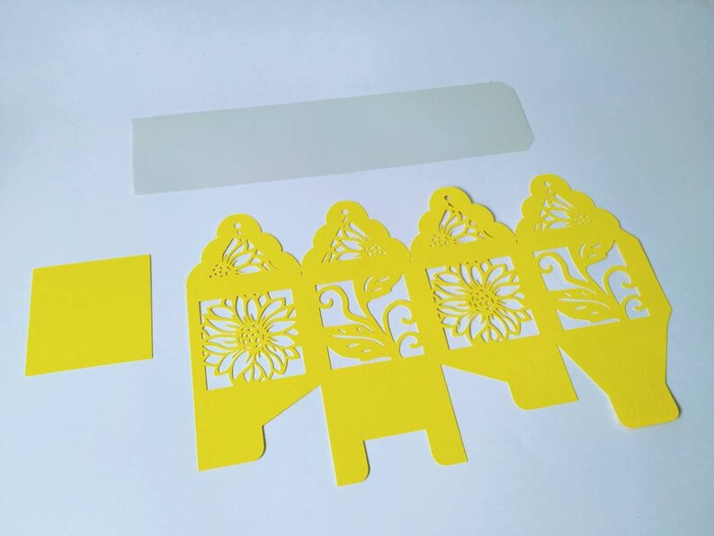 SVG Sunflowers Box Template Cricut THANKSGIVING Favor Box Gifts ...