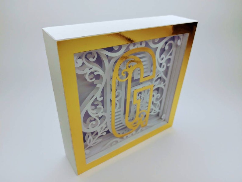 Letter G Shadow Box 3D Alphabet SVG Cut Files Cricut Letters | Etsy