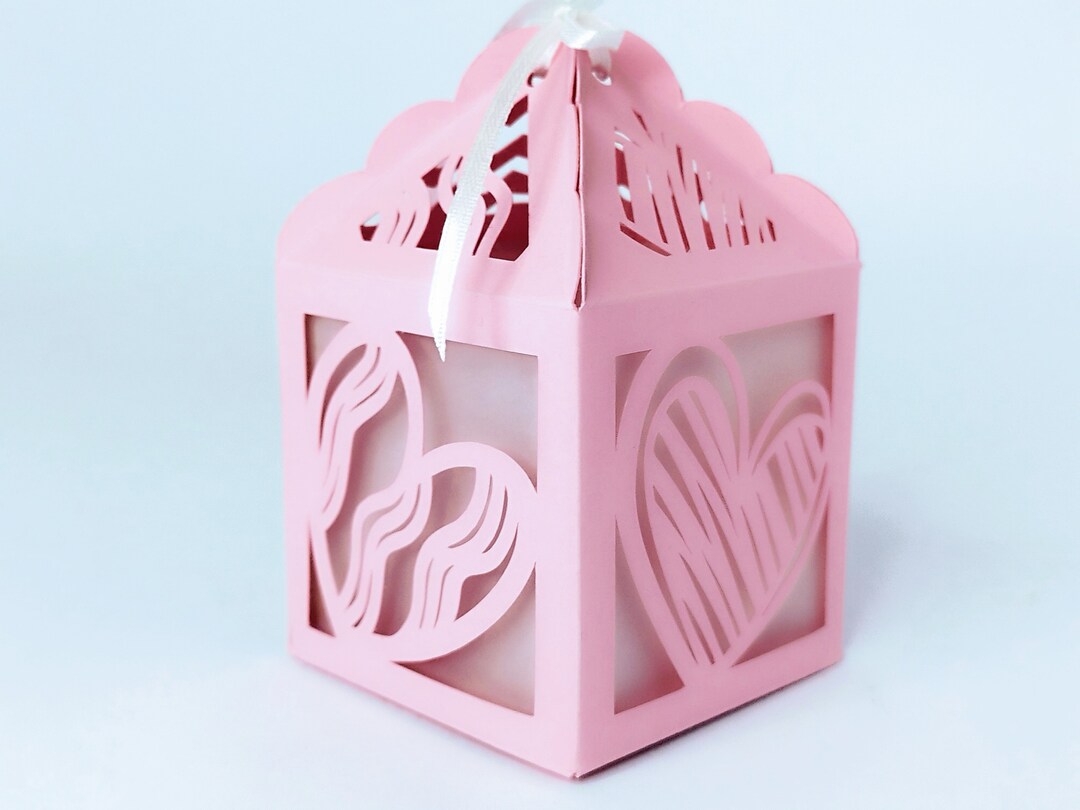 SVG Template Wedding Favor Box Valentines Day Gifts Cricut Cut File ...