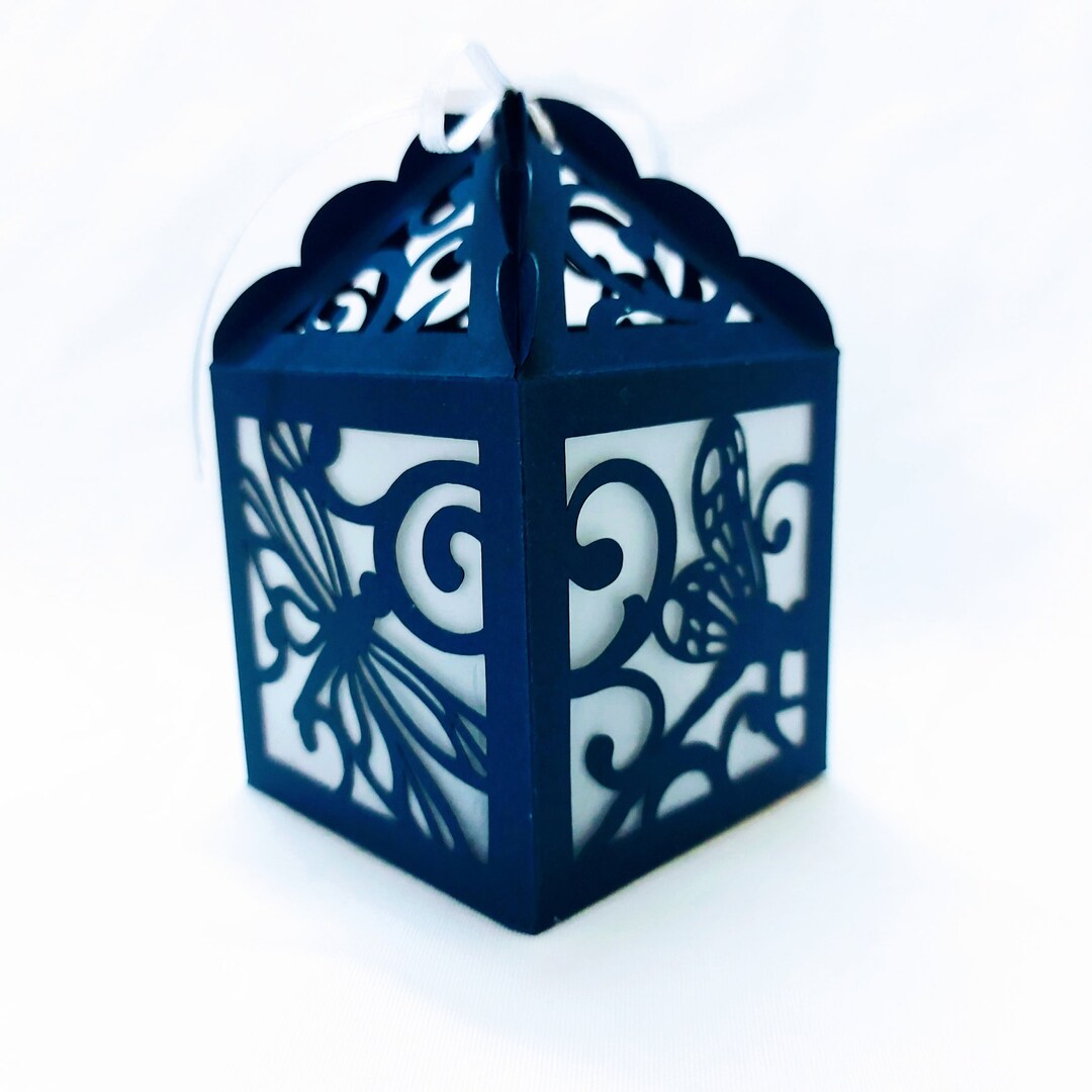 SVG Favor Box Template 3D Dragonfly Cricut Souvenirs Gift Box Cut File ...