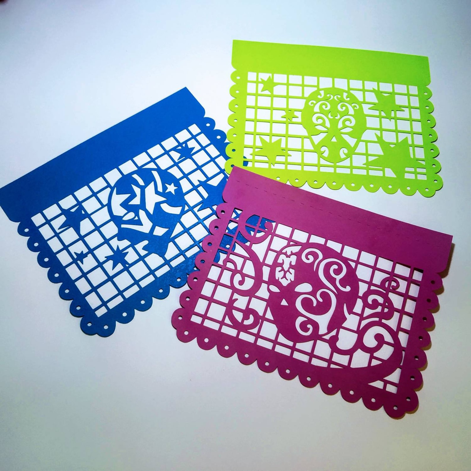 3 SVG Papel Picado Mexican Wrestling Cutting Files Templates - Etsy