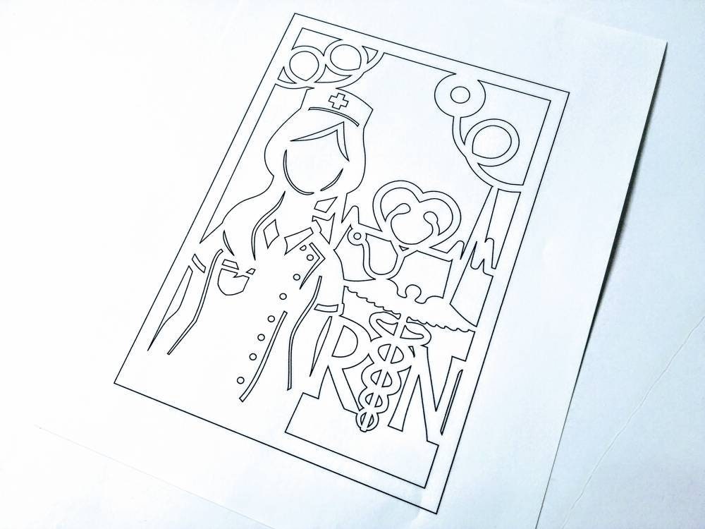 5x7 Frame SVG Laser Cut Files Cricut Templates Paper Cut PDF | Etsy