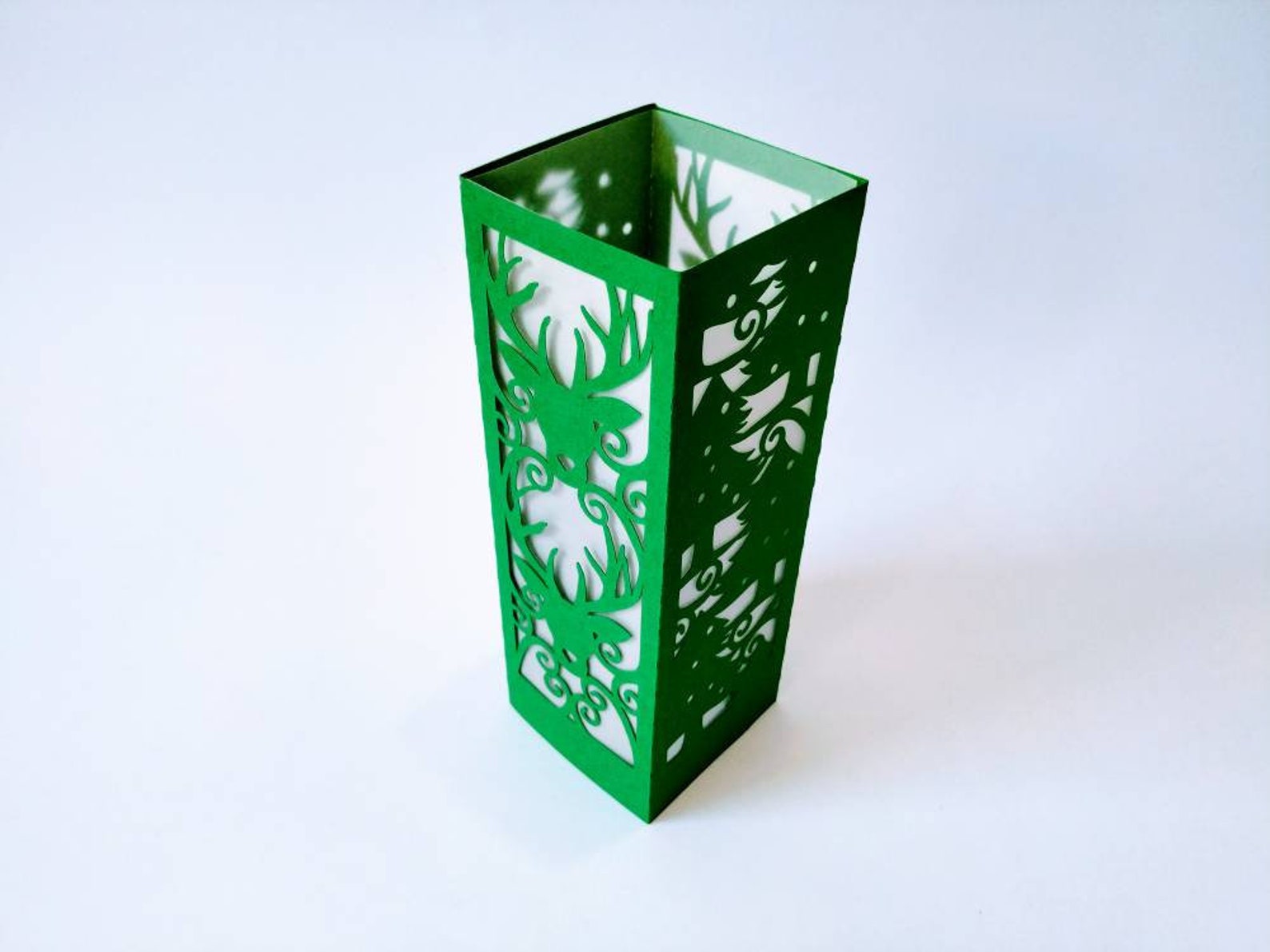 SVG File Christmas Cricut 3D Lantern Templates Decor - Etsy