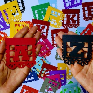 Alphabet SVG Mini Banners Papel Picado Templates Cut Files Cricut Joy ...