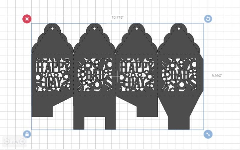 SVG Cut Files Cricut Gift Box Cricut Favor Box Happy - Etsy