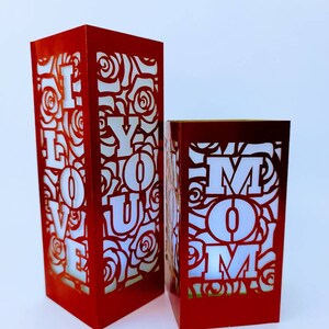 SVG Cut Files Happy Mother's Day Lantern Cricut Centerpiece Template ...