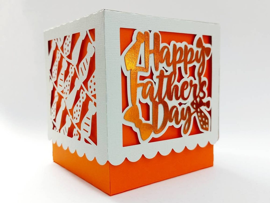 SVG Cut Files Cricut Gift Box Cricut Favor Box Happy Father's Day ...