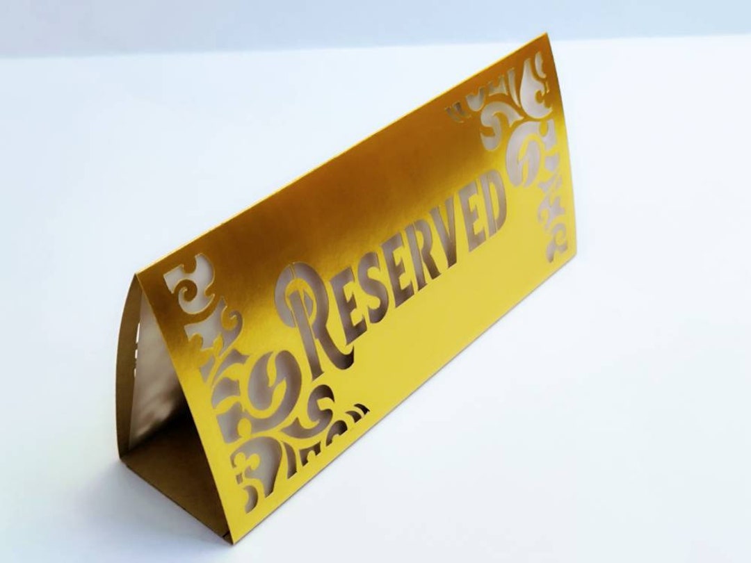 RESERVED Svg Cut Files Template Wedding Table Wedding Sign Centerpieces ...