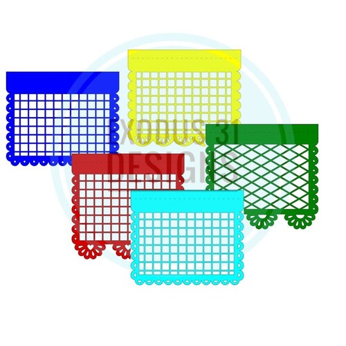 2 SVG Papel Picado Cutting Files Templates Thanksgiving Decor - Etsy