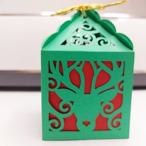 SVG Cricut Files Christmas Box Tree Reindeer Favor Box Gift Box ...