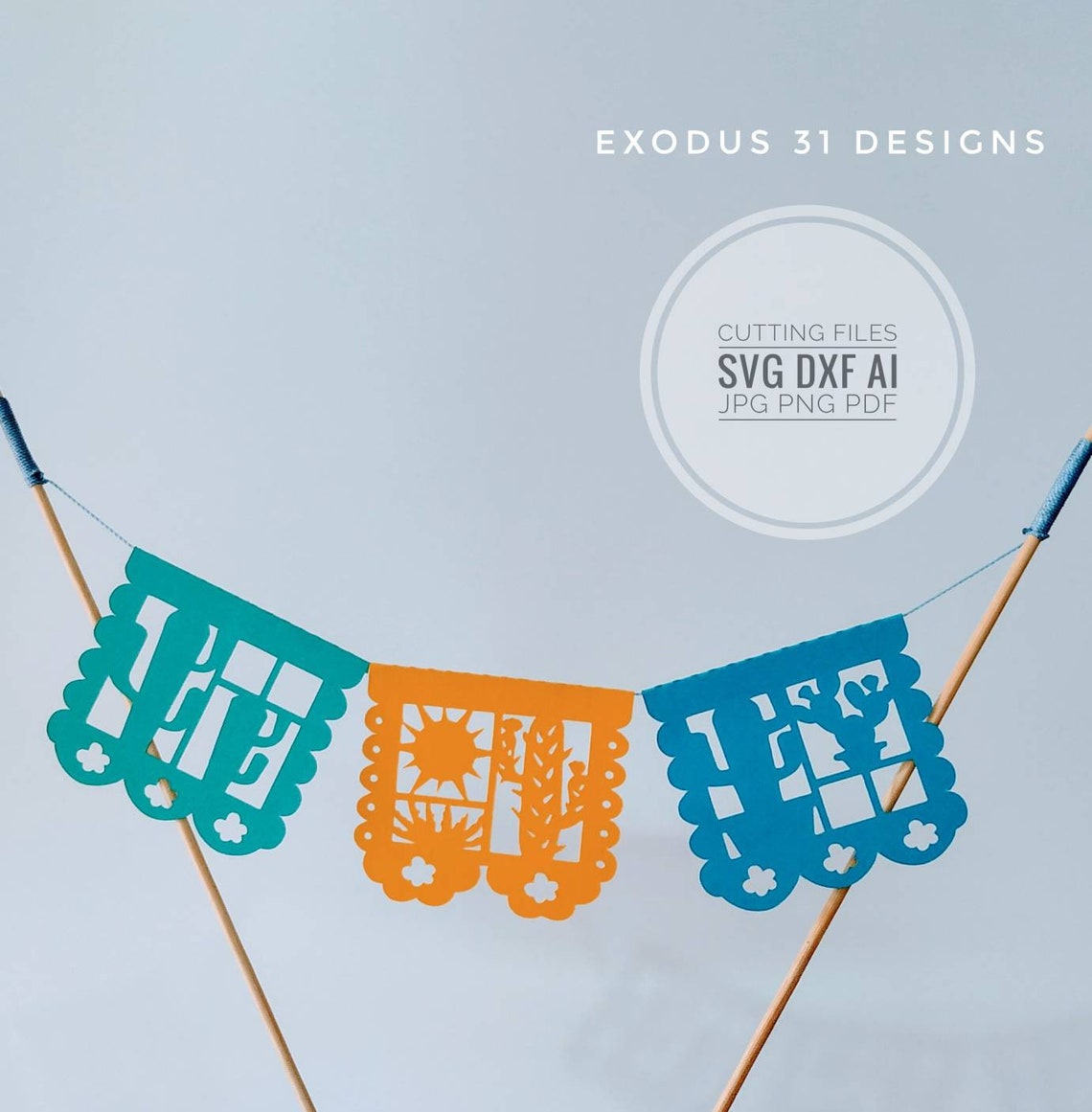4 SVG Cricut Maker Joy Cut Files TEMPLATES Papel Picado Mini - Etsy