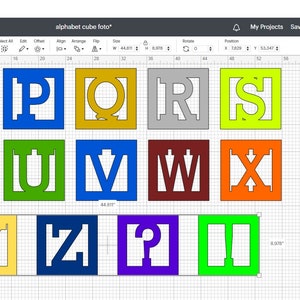 9x9x9 Inches 3D Alphabet A to Z SVG Cut Files Cube Cricut 3d Letters ...