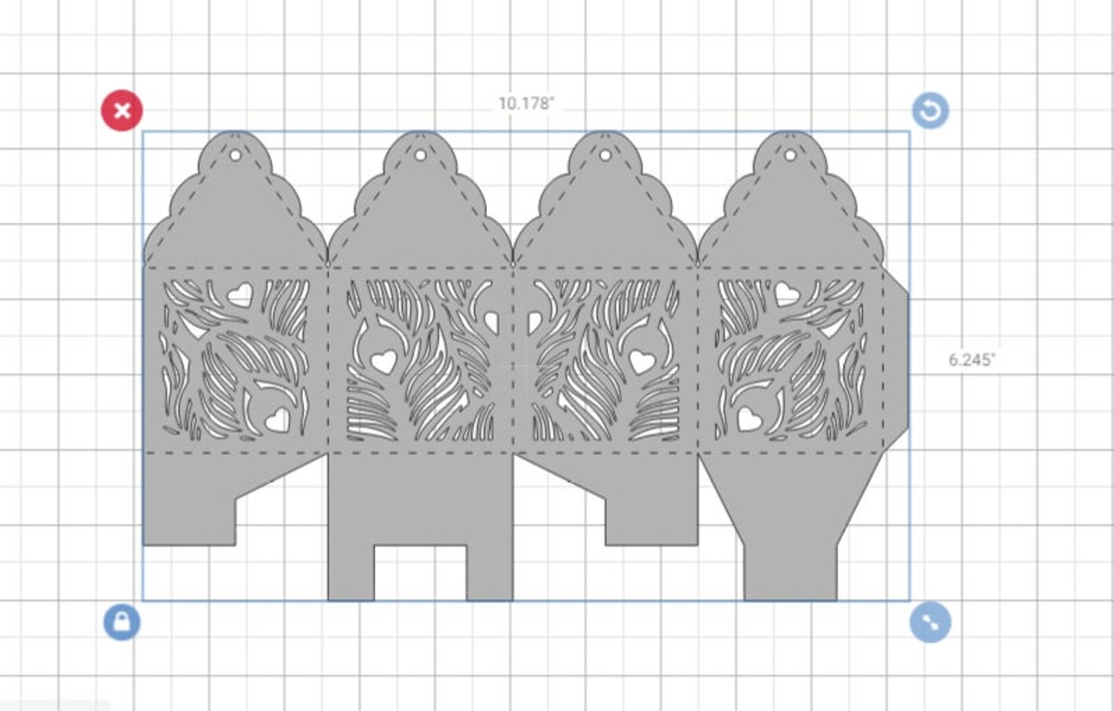 SVG Favor Box Cricut Gift Box Template Cut Files Peacock | Etsy