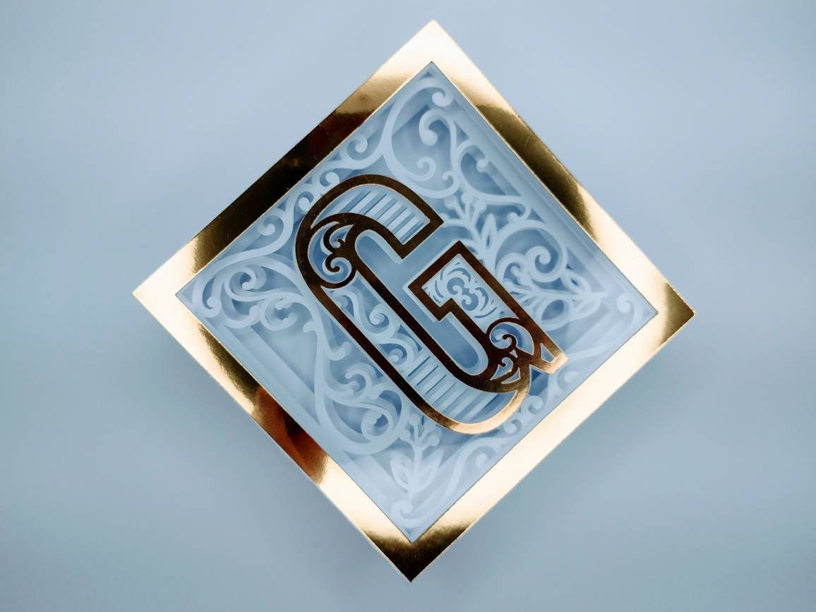 Letter G Shadow Box 3D Alphabet SVG Cut Files Cricut Letters | Etsy