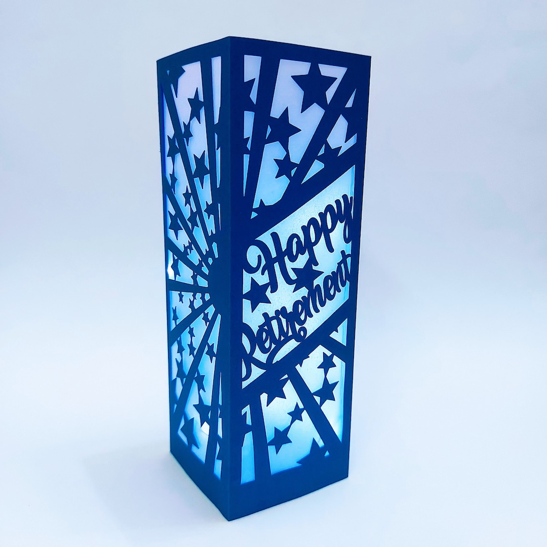 Happy Retirement SVG Template Centerpiece 3D SVG Cut File Retirement ...