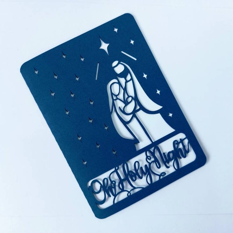 Nativity Card Svg - Etsy