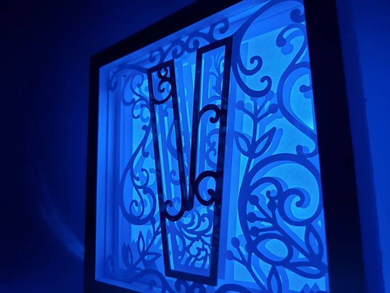 Letter V Shadow Box 3D Alphabet SVG Cut Files Cricut Letters - Etsy