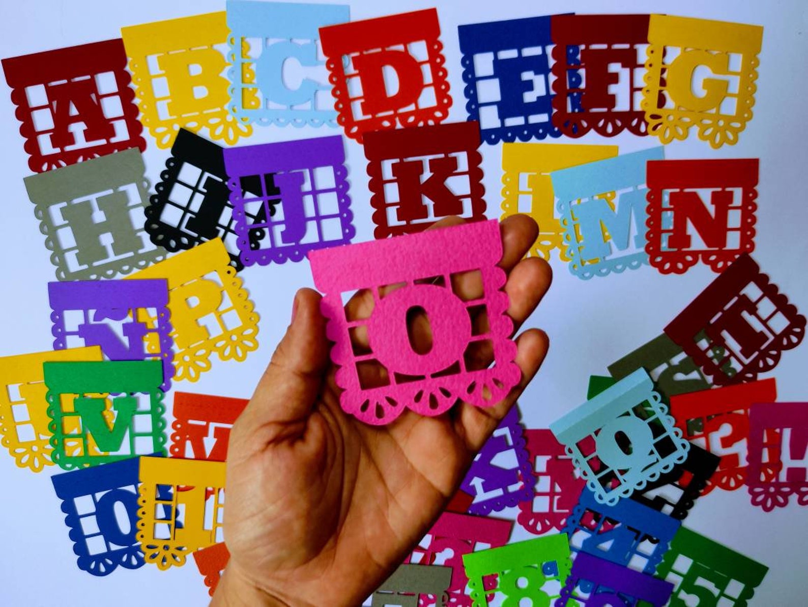 Alphabet Svg Mini Banners Papel Picado Templates Cut Files - Etsy