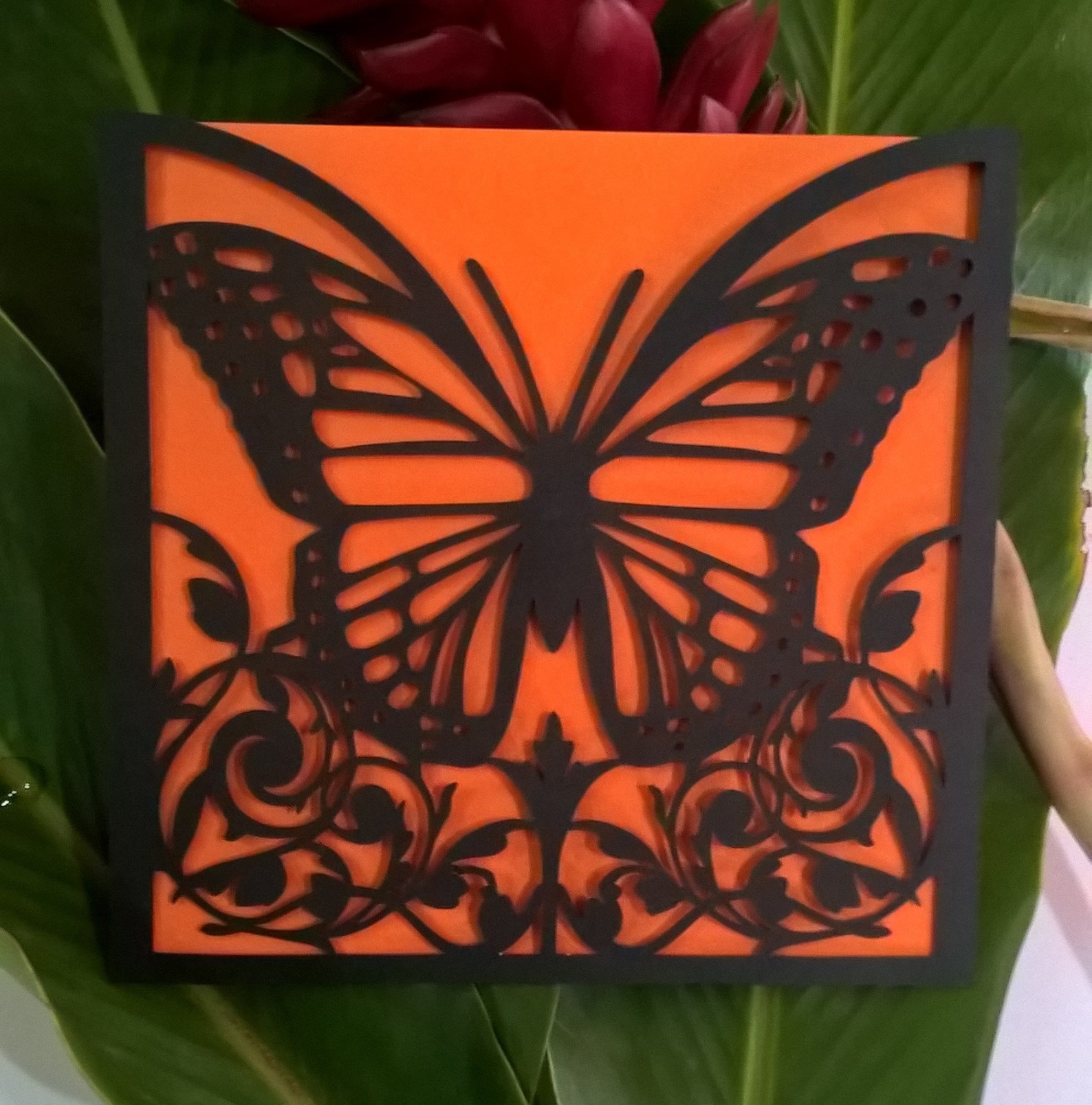 Monarch Butterfly Envelope SVG Template Cutting File. Birthday | Etsy