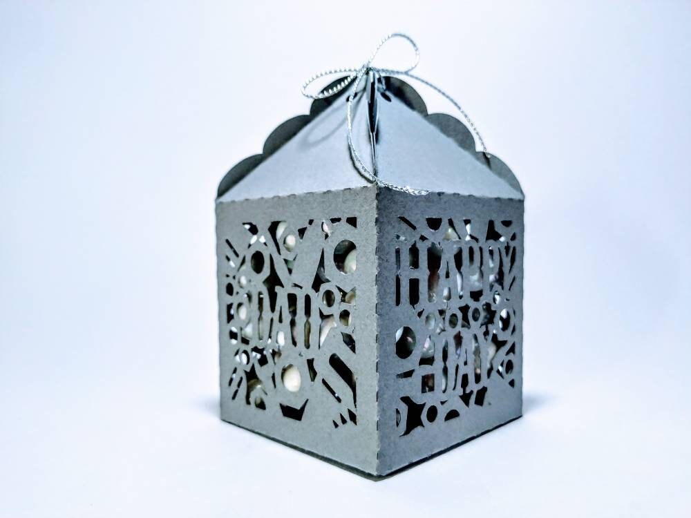 SVG Cut Files Cricut Gift Box Cricut Favor Box Happy - Etsy