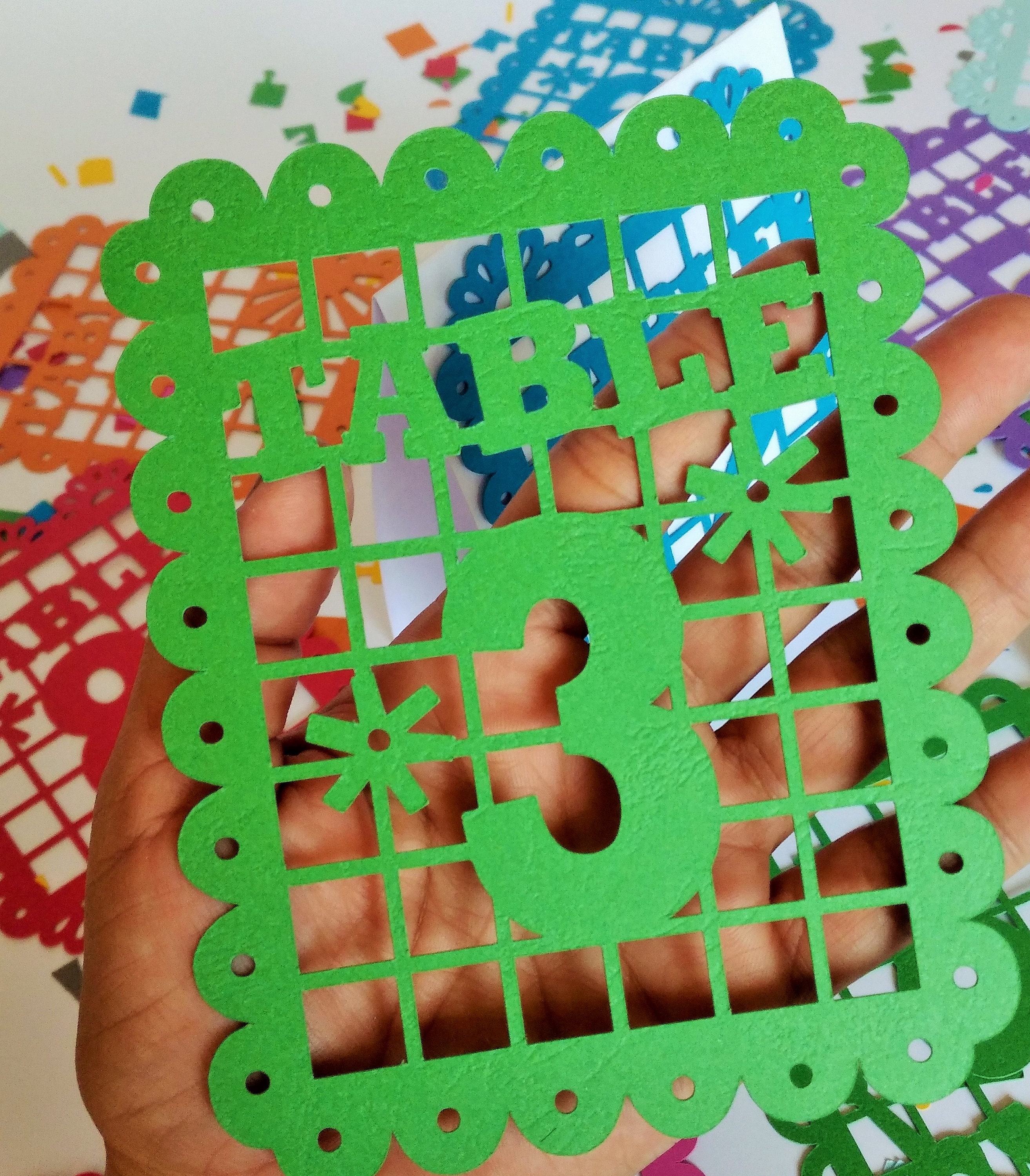 50 Table Numbers Papel Picado Svg Dxf Png Templates Confetti Etsy