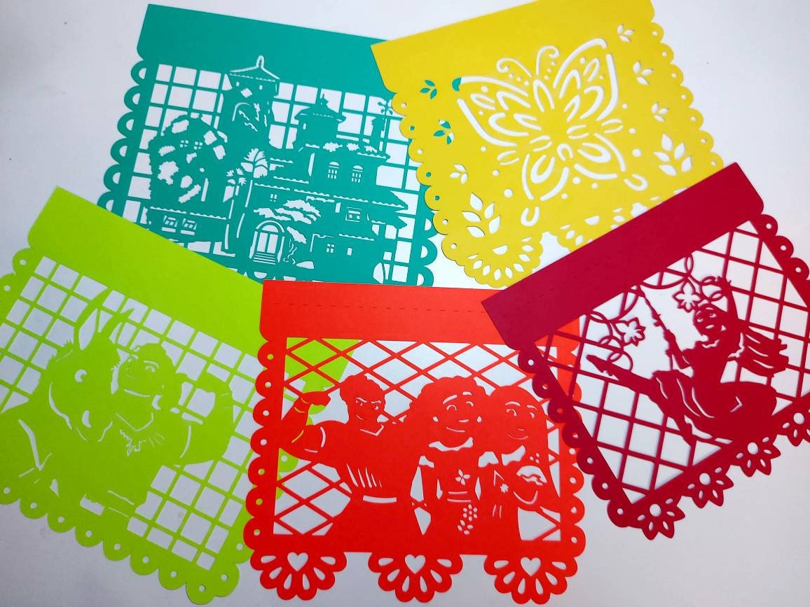 5 SVG cut files Papel Picado Girl or Boy Birthday SVG - Etsy México