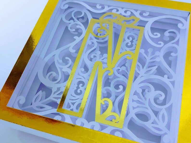 Letter Ñ Shadow Box 3D Alphabet SVG Cut Files Cricut Letters | Etsy