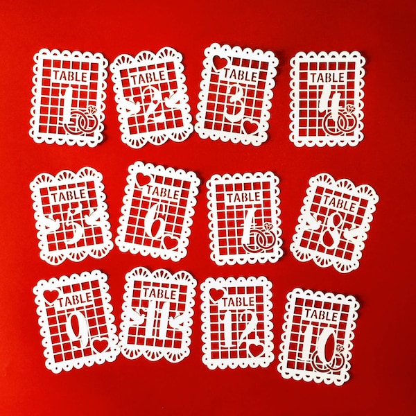 Papel Picado Table Numbers - Etsy