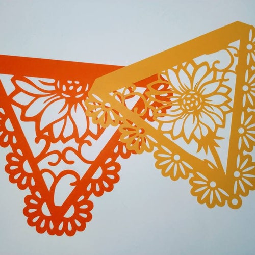 2 SVG Papel Picado Cutting Files Templates Thanksgiving Decor | Etsy