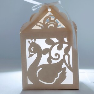 Swan Box SVG Favor Box Baby Shower Baby Swan Cut File Cricut Cute Swan ...