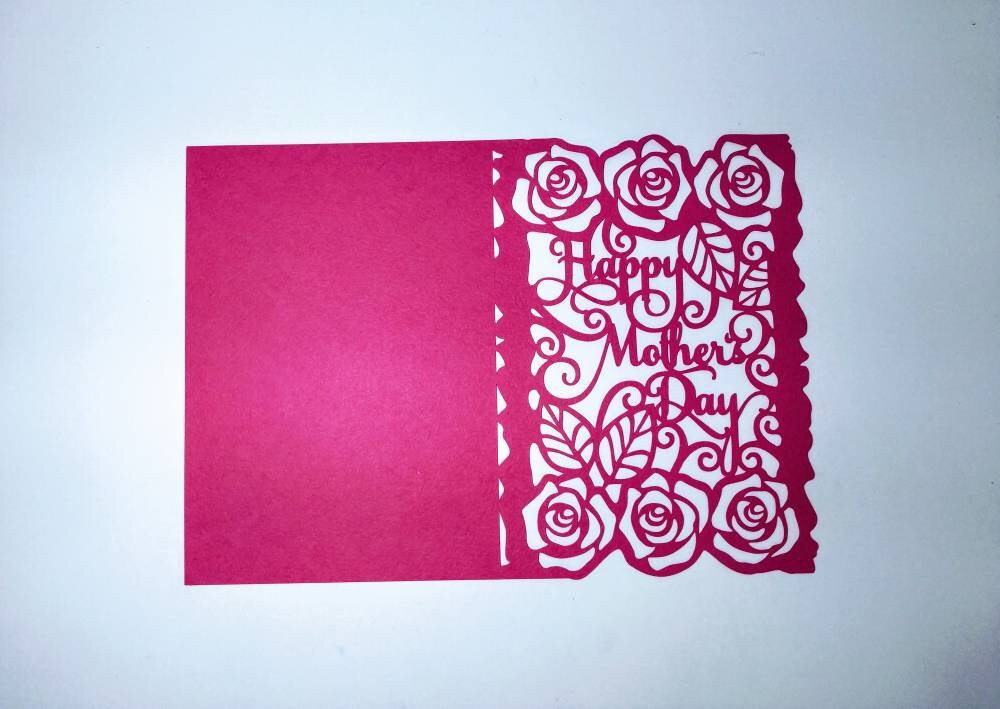 SVG Cut Files Cricut Happy Mother's Day Template Folder - Etsy