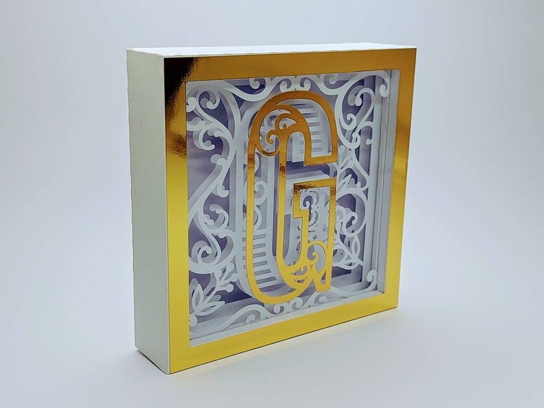 Letter G Shadow Box 3D Alphabet SVG Cut Files Cricut Letters | Etsy
