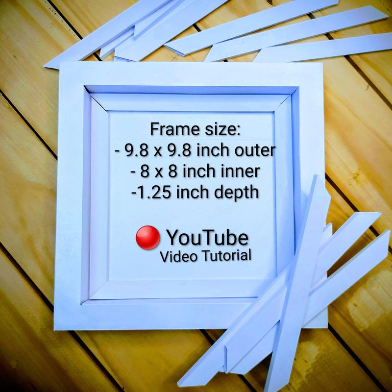 Scan Shadow Box Template - Etsy