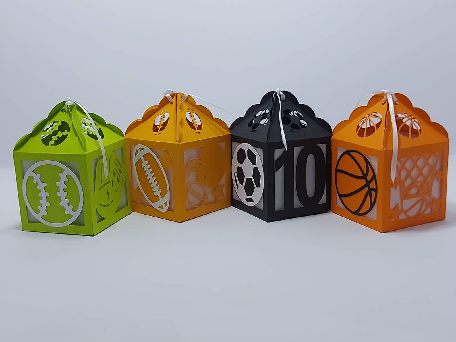 Sports Bundle SVG Favor Box Gift Box Templates Boy Gifts SVG - Etsy