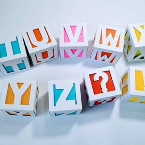 3D Alphabet SVG Cut Files Cube Cricut 3d Letters Baby Shower Decor ...