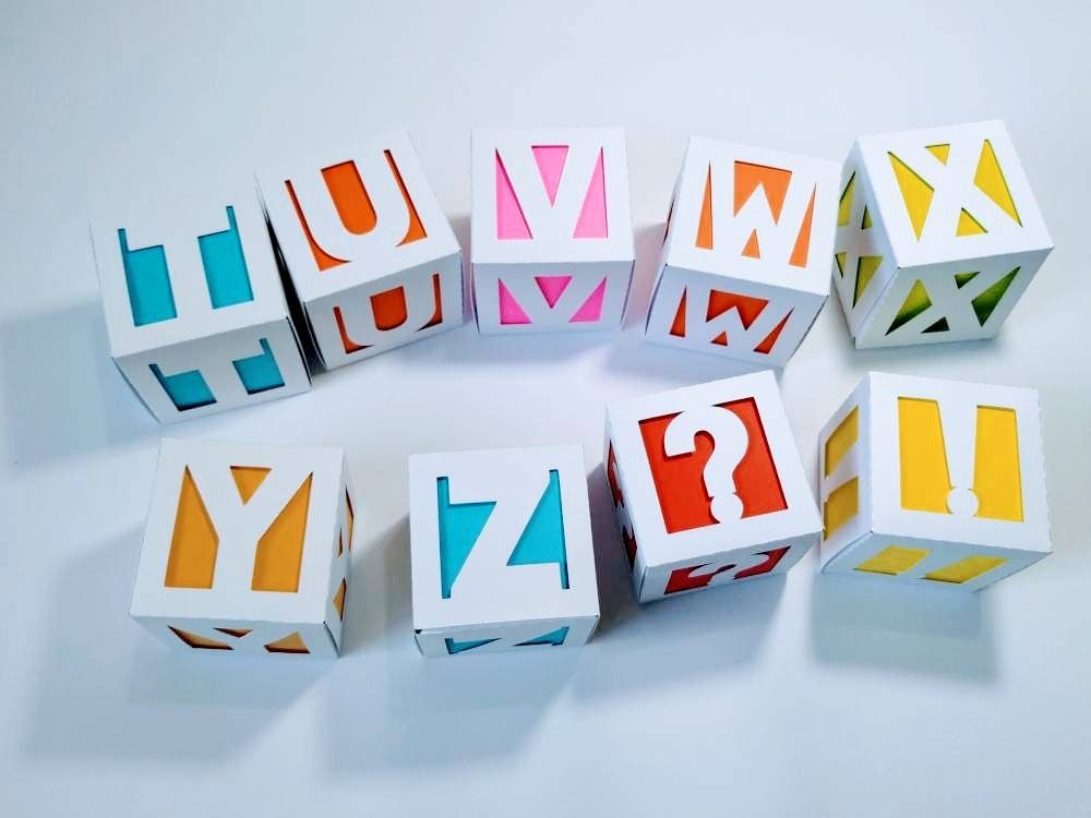 3D Alphabet SVG Cut Files Cube Cricut 3d Letters Png Baby | Etsy