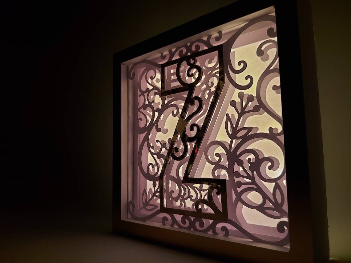 Letter Z Shadow Box 3D Alphabet SVG Cut Files Cricut Letters | Etsy