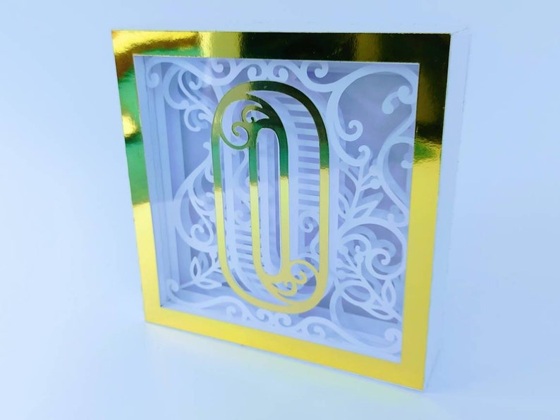 Letter O Shadow Box 3D Alphabet SVG Cut Files Cricut Letters Lightbox ...