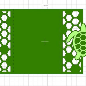 SVG Cricut File Gate Fold Card Turtle Tortoises Birthday Card ...