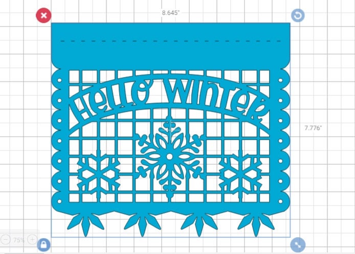 6 SVG Cut Files Cricut Snowflakes Banners Papel Picado Laser | Etsy