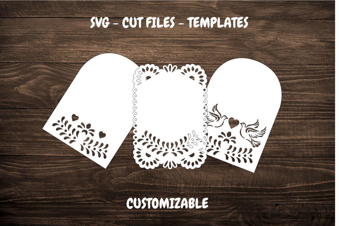 Customizable SVG Cut Files Papel Picado Frames Cielito Lindo Talavera ...