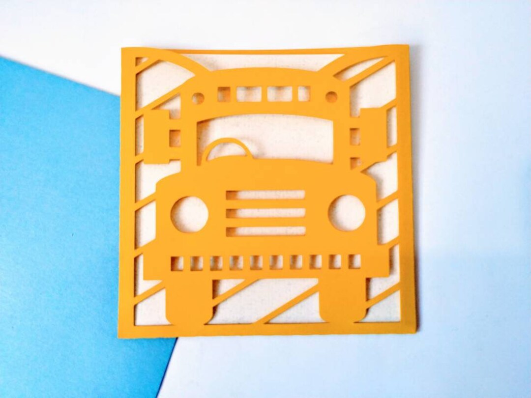 SVG Envelope Invitation School Bus Classroom Back to School Cutting ...