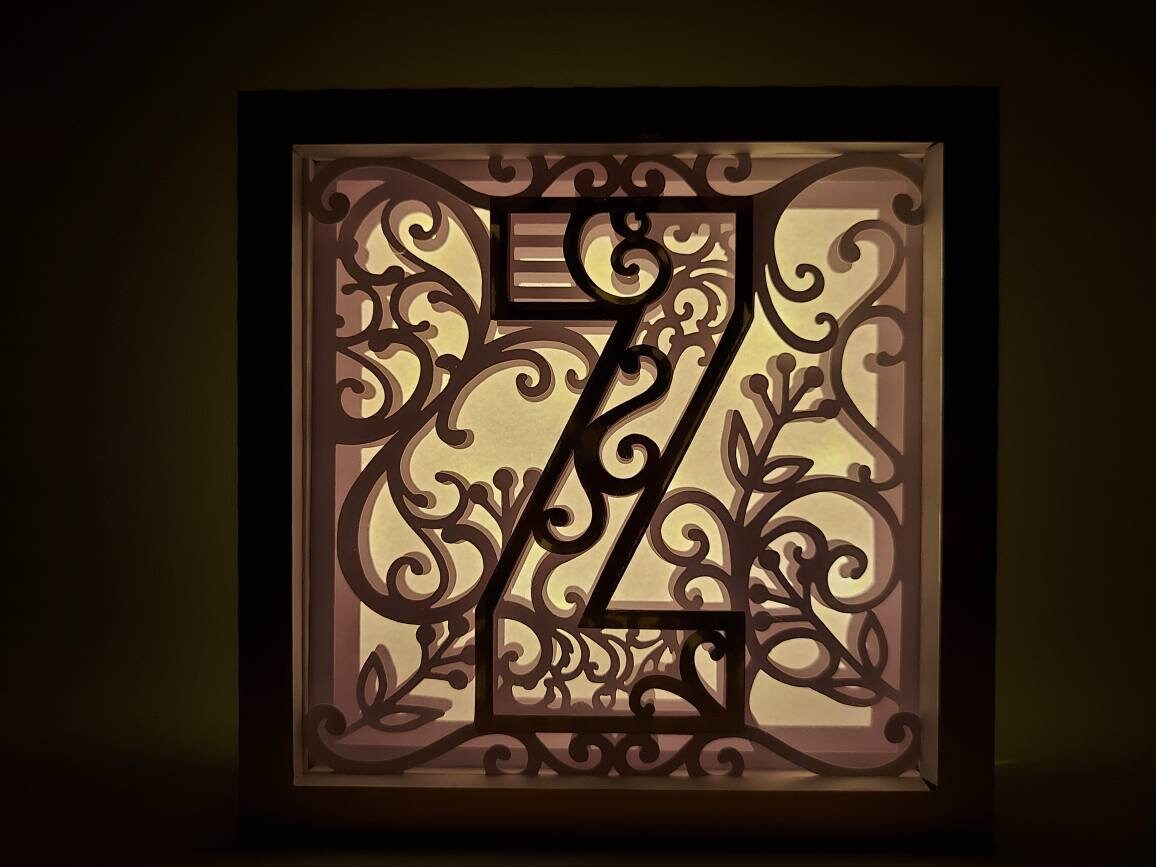 Letter Z Shadow Box 3D Alphabet SVG Cut Files Cricut Letters | Etsy