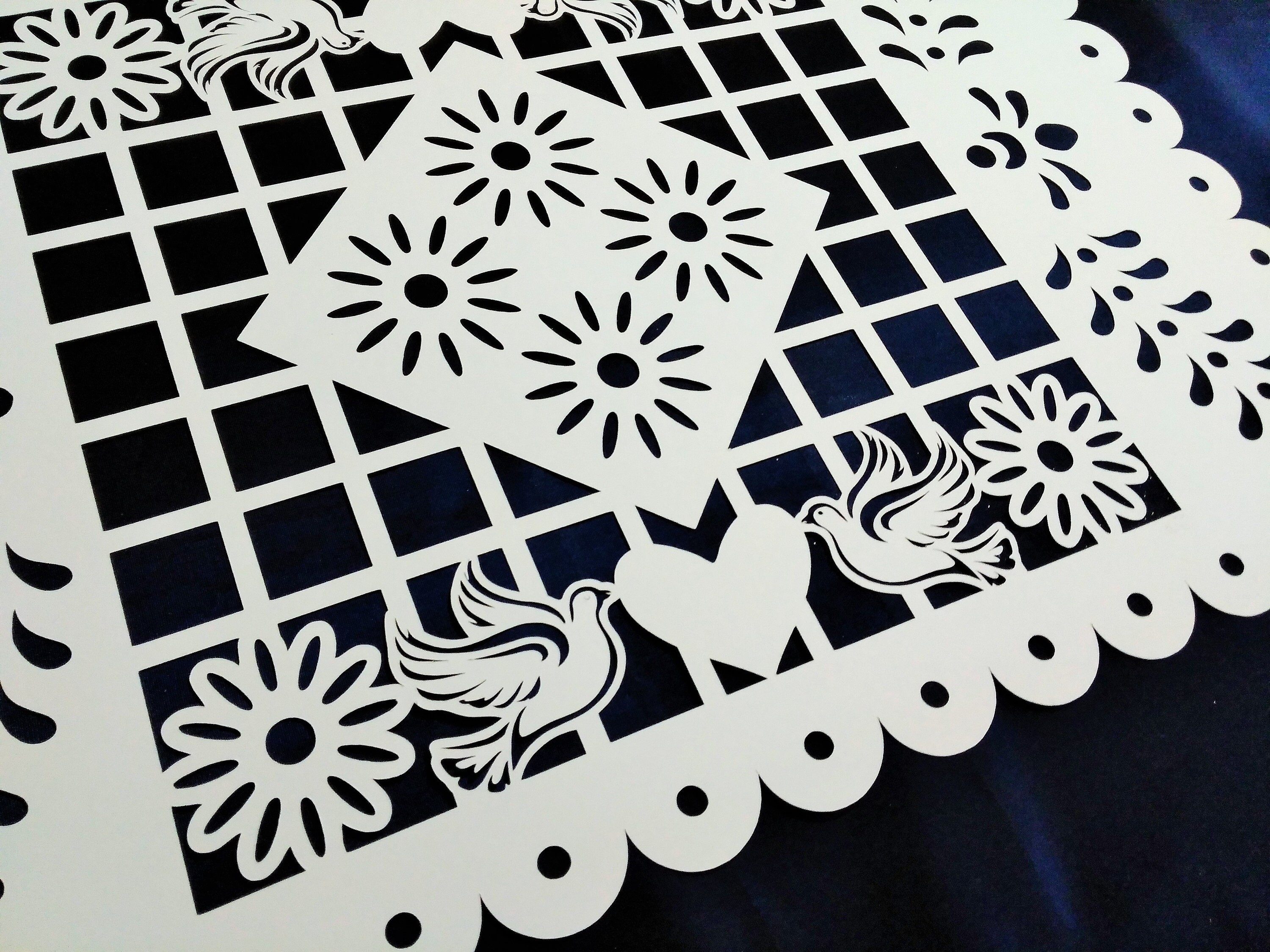 SVG Papercut Table Runner Template Wedding Anniversary - Etsy