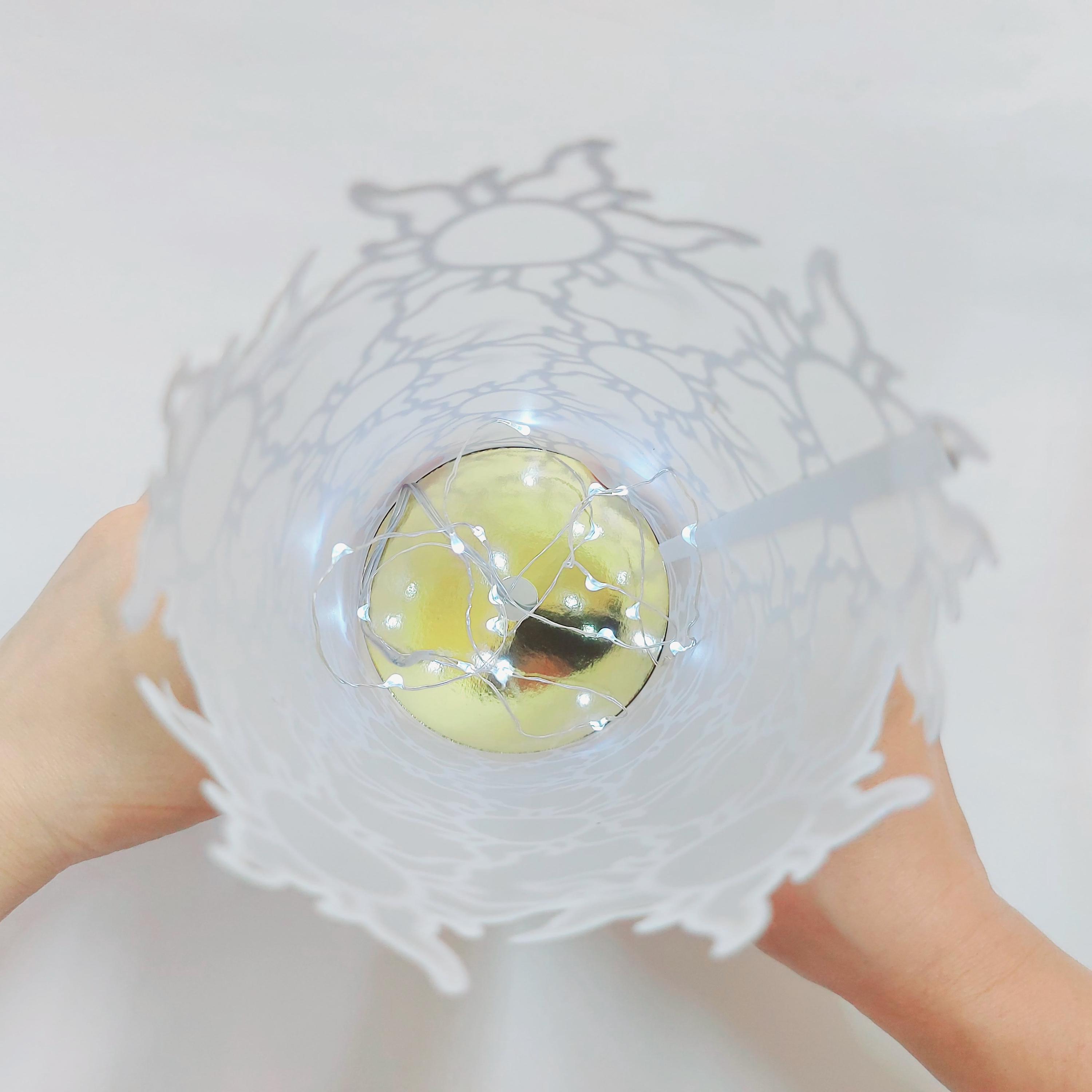3D SVG CUT FILE Wedding Centerpiece Template Sun Paper Lantern Fairy ...