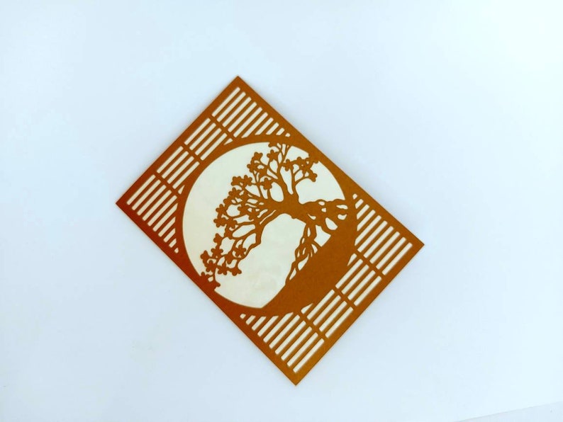 SVG Template Laser Cut Wedding Invitation Cherry Tree Folder Card ...