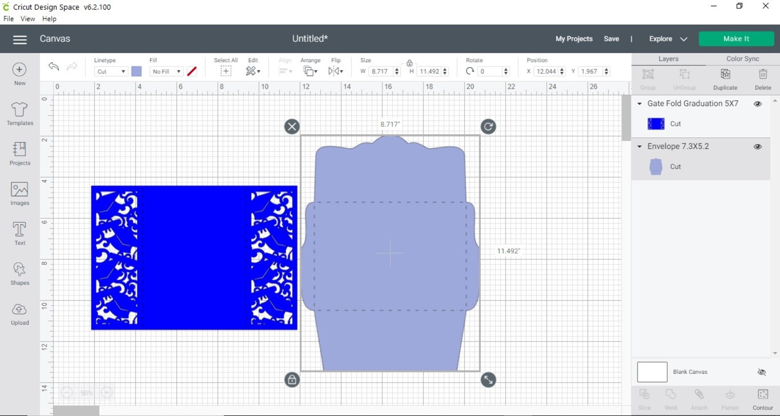 SVG Cricut Cut File GRADUATION CARD Invitation Class of 2025 Graduation ...